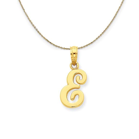 Black Bow Jewelry Co. | Jewelry | 4k Yellow Gold Mimi Sm Script Initial ...